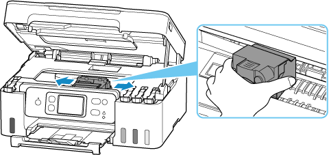 Canon : Inkjet Manuals : G3090 series : Removing Jammed Paper inside Printer